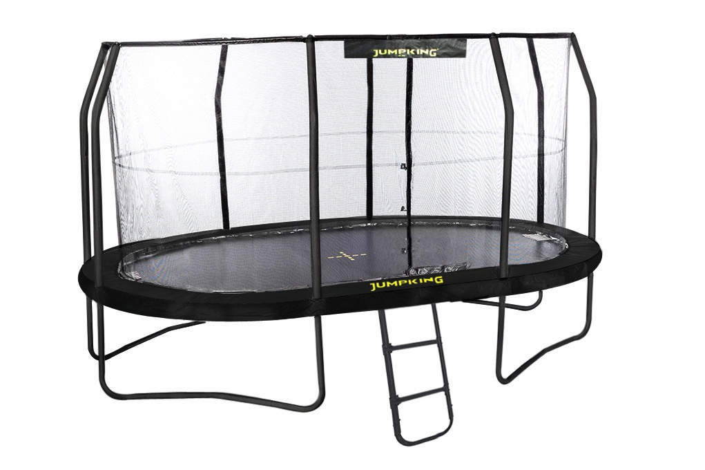 Jumpking Mega OvalPOD Trampoline, 14ft x 17ft with FREE Ladder