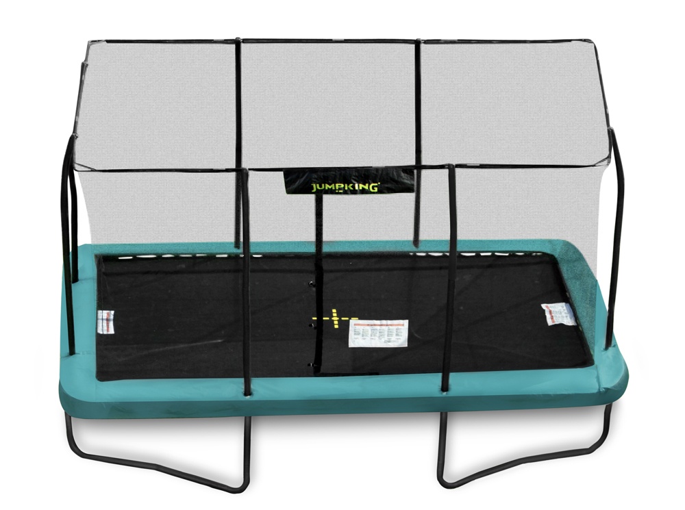 12ft x 17ft V2 Jumpking Rectangular Trampoline with Enclosure and Ladder